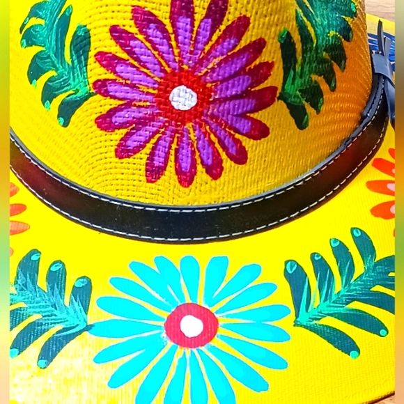 Hand Painted Hat | Accessories | Artisanal Hand Painted Hat | Poshmark